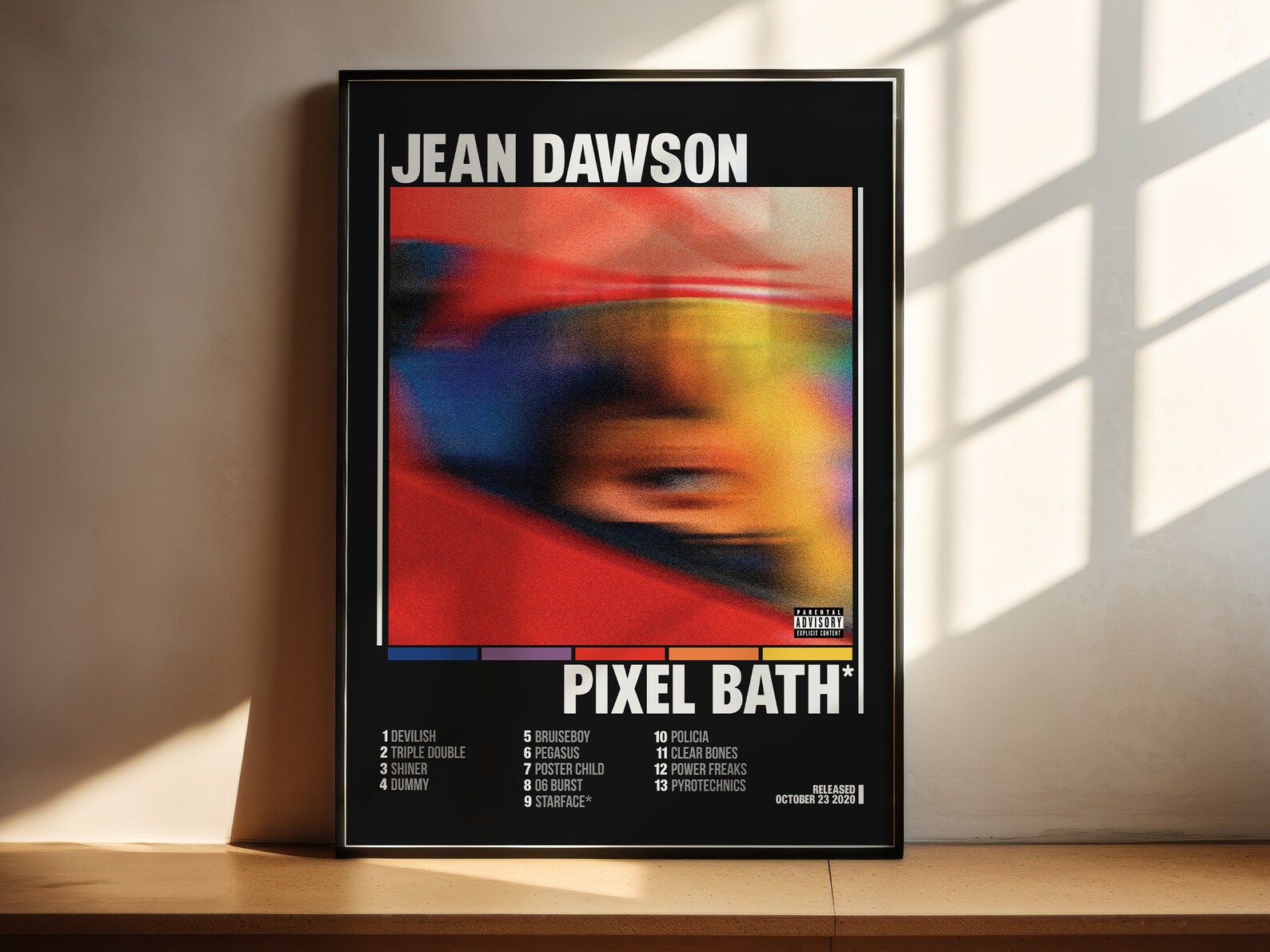 Jean Dawson - Pixel Bath 2 Album Poster - V4 | Art Print | Music Poster ...