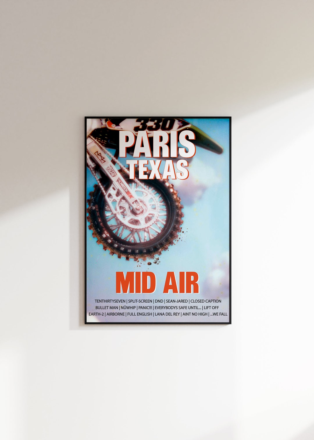 Paris Texas - Mid Air - V1 | Art Print | Music Poster | Custom Gifts ...