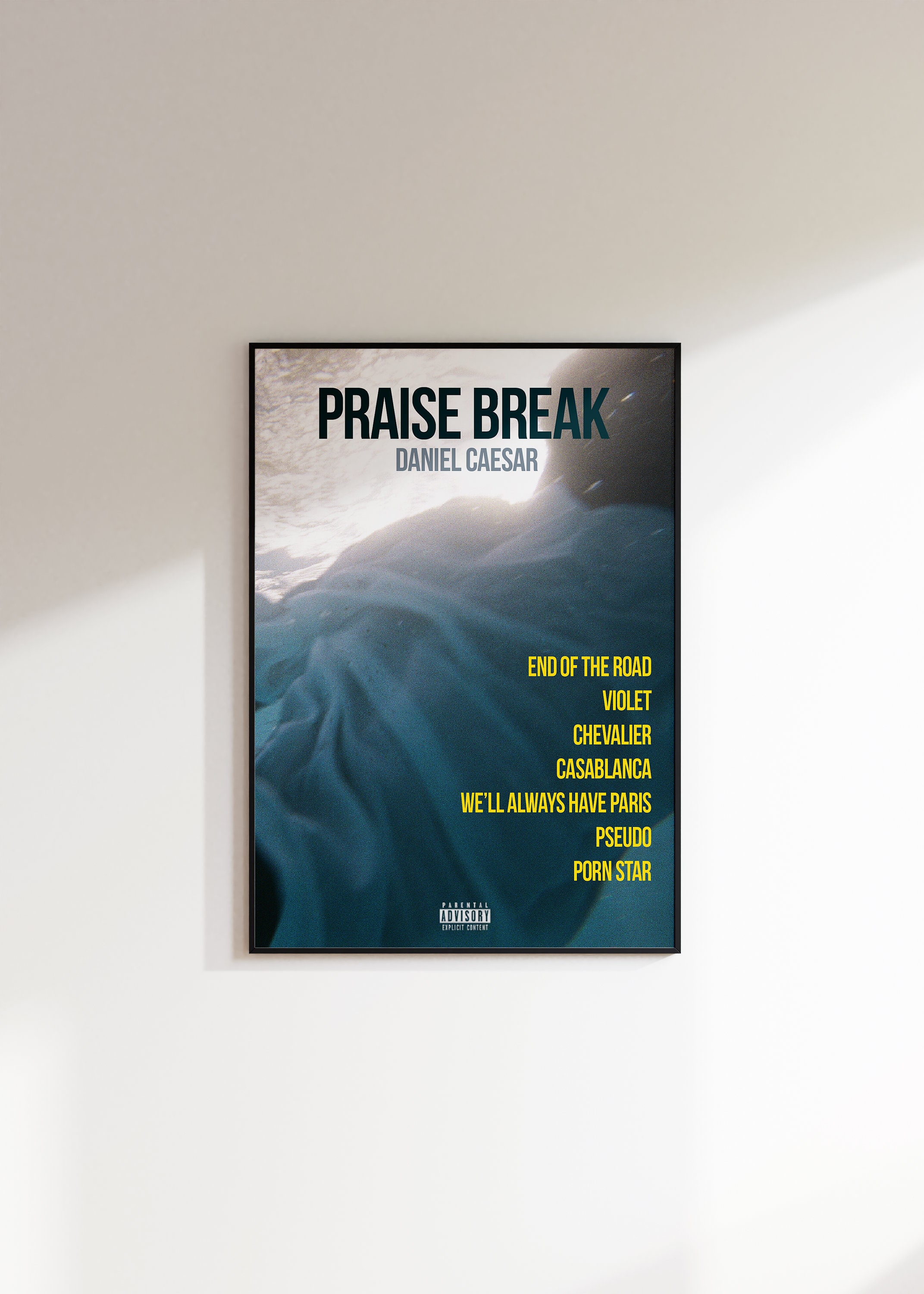 Daniel Caesar - Praise Break Album Poster - V2 | Art Print | Music ...