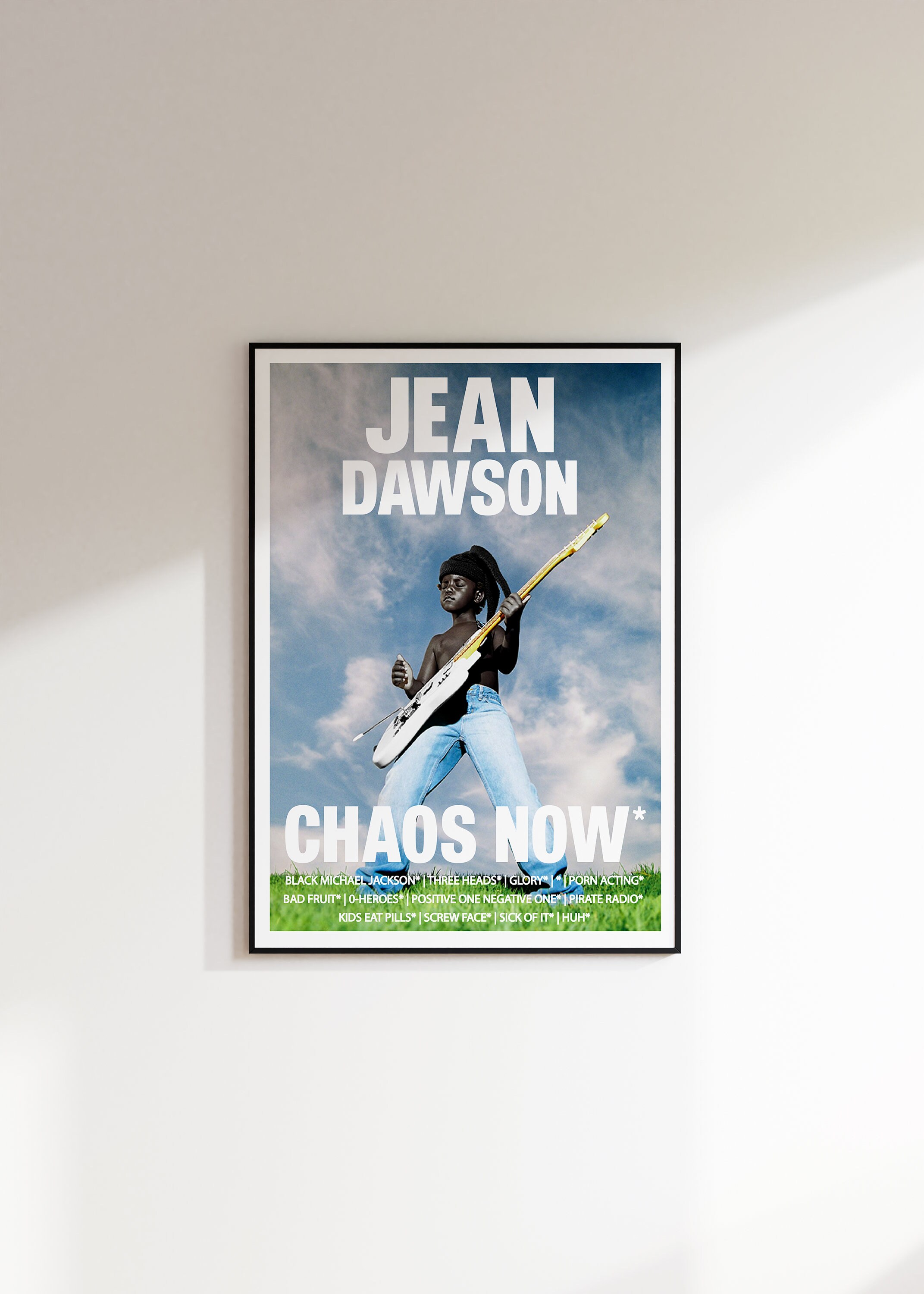 Jean Dawson - Chaos Now Album Poster - V3 | Art Print | Music Poster ...