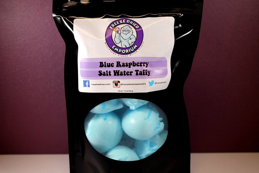 Blue Raspberry Freeze Dried Salt Water Taffy - Etsy