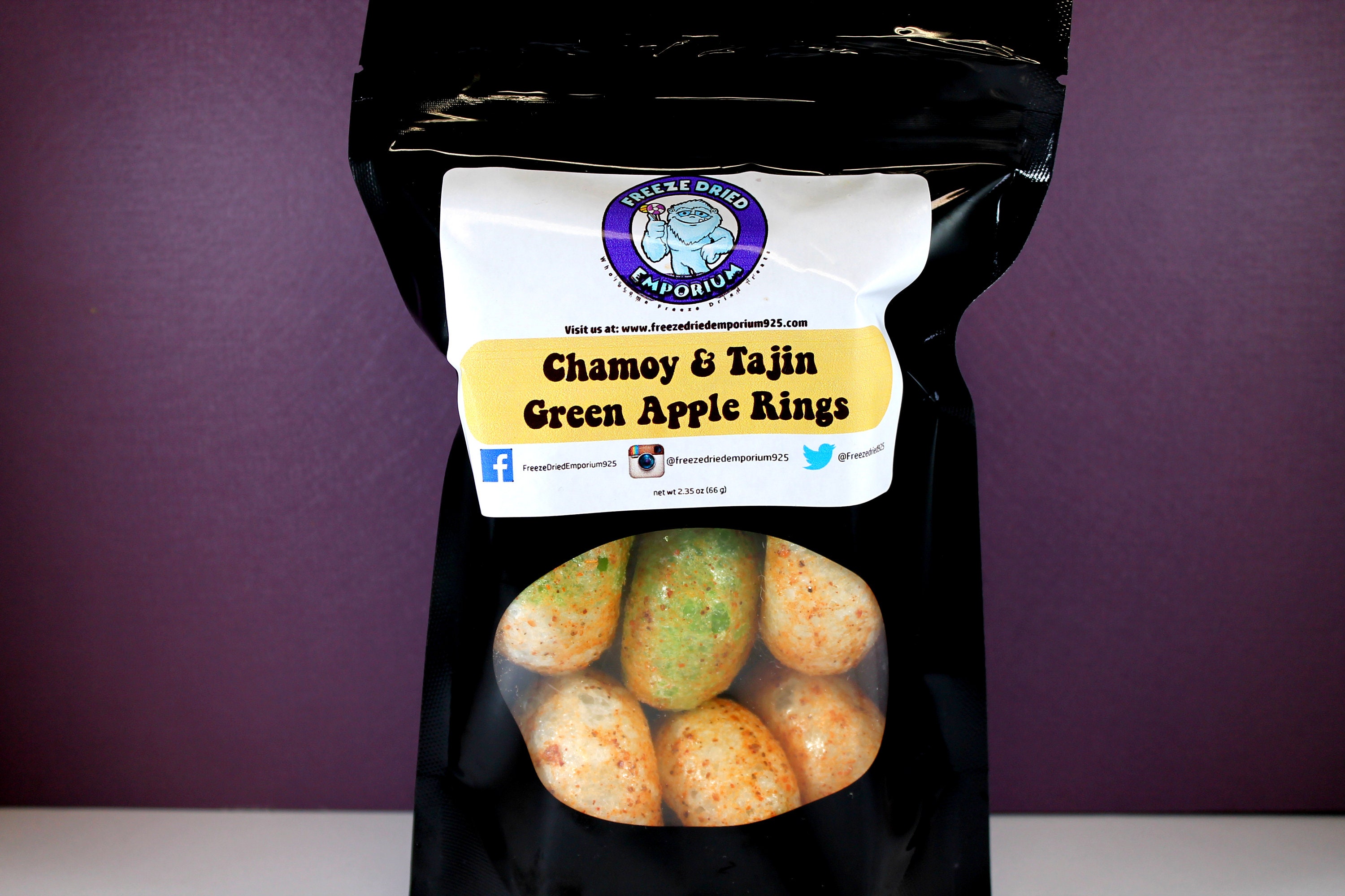 Freeze Dried Chamoy & Tajin Green Apple Rings - Etsy