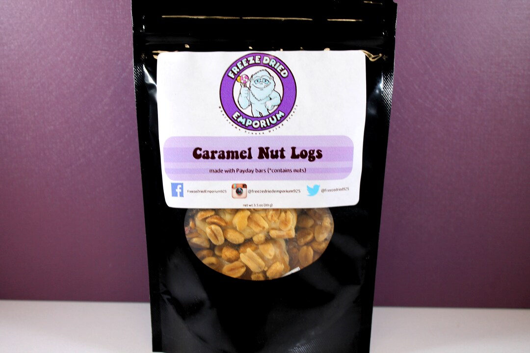 Freeze Dried Caramel Nut Logs - Etsy