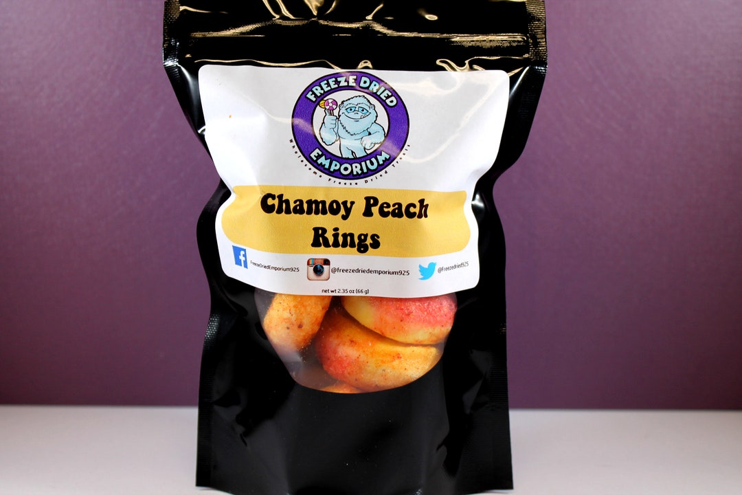 Freeze Dried Chamoy & Tajin Peach Rings - Etsy UK