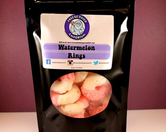 Freeze Dried Watermelon Ring Gummies, Freeze Dried Watermelon Rings, Freeze Dried Candy ...