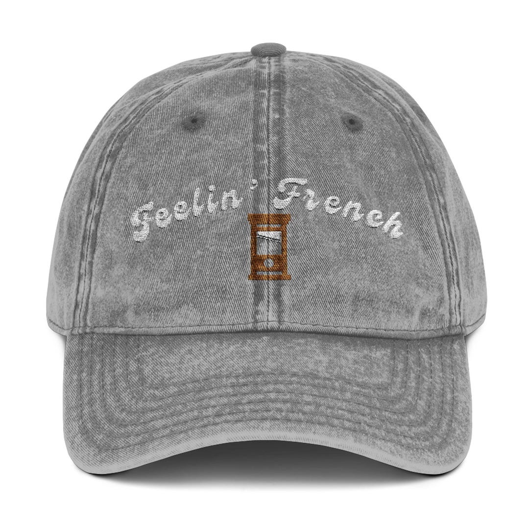 Feelin French Guillotine Embroidered Hat Vintage Distressed Feelin ...