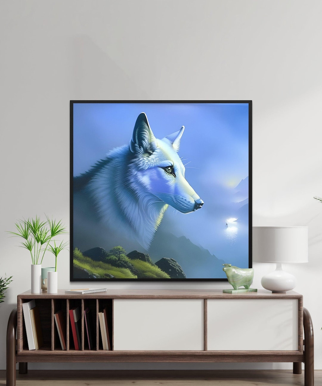 Digital Download White Wolf Art Wolf Art Printable Spirit of the White ...