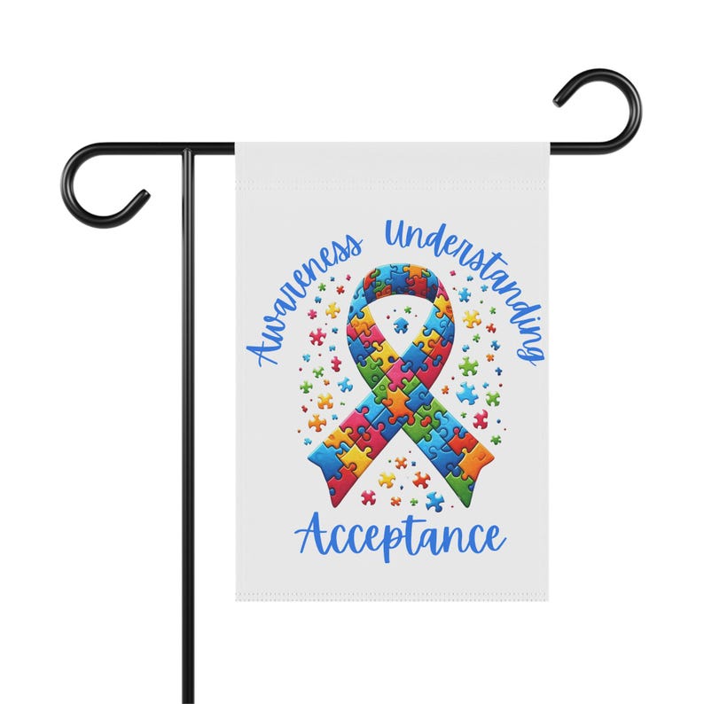 Autism Awareness Lawn Flag Autism Acceptance Garden Flag Autism ...