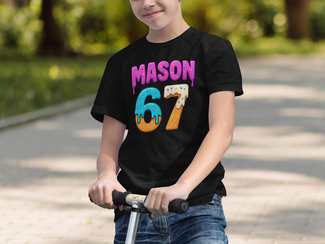 Mason 67 T Shirt Comfort Colors Funny Mason 67 Ice Cream Drip Shirt ...