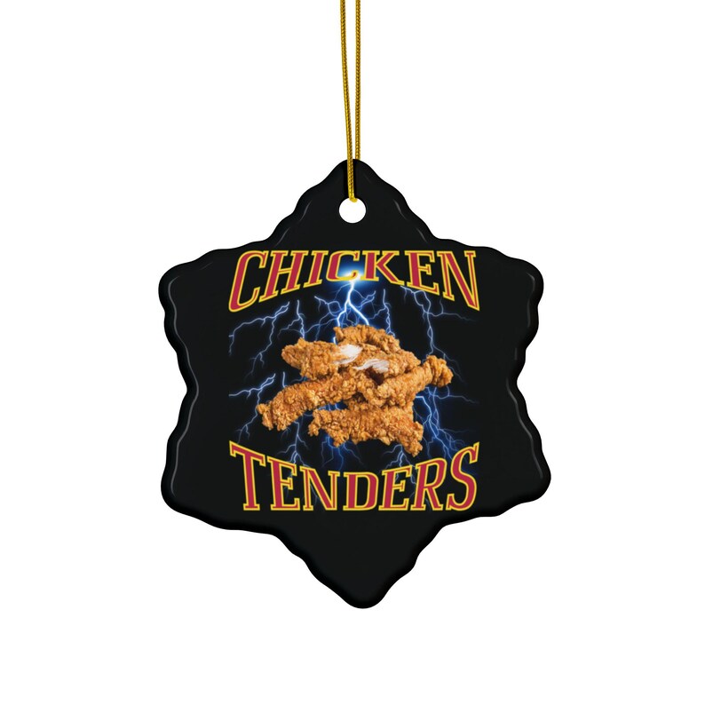 Chicken Tenders Christmas Ornament Funny Bootleg Chicken Tenders ...