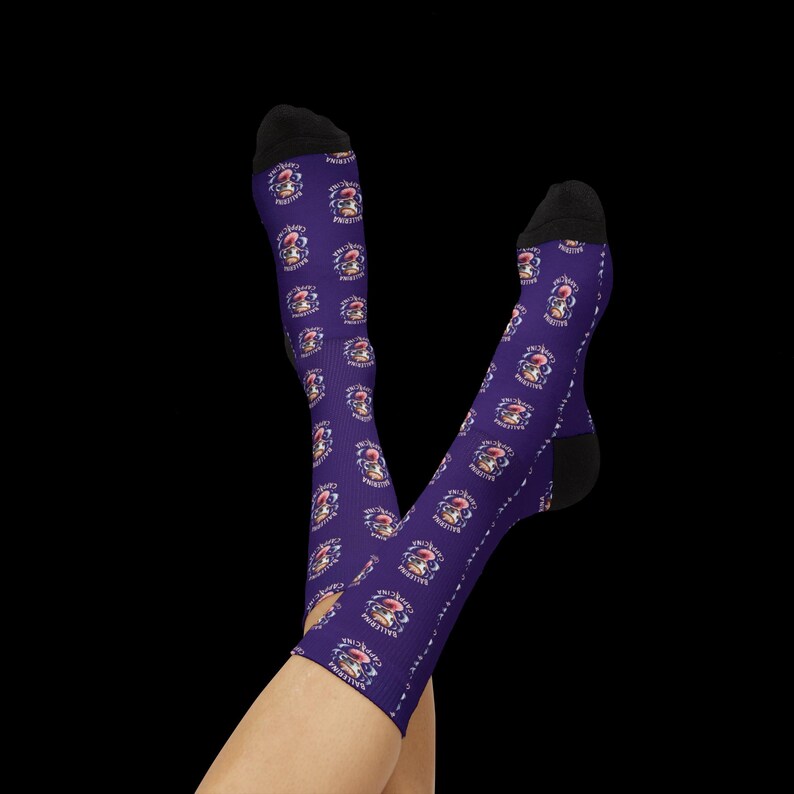 Ballerina Cappuccina Socks Italian Brainrot Socks Gift Funny Brainrot ...