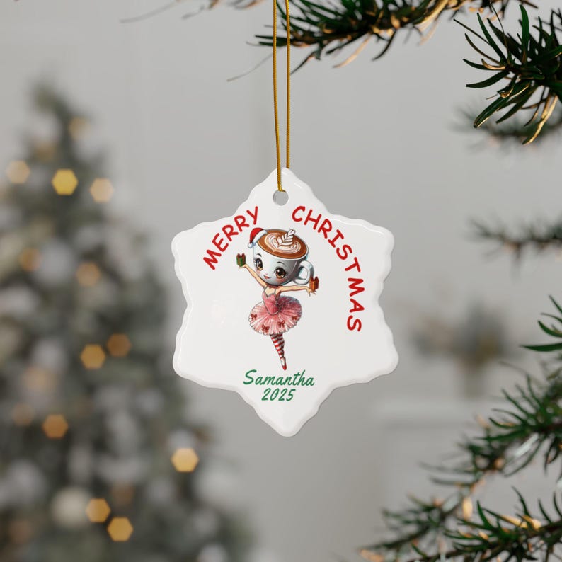 Personalized Italian Brainrot Ornament Ballerina Cappuccina Christmas ...