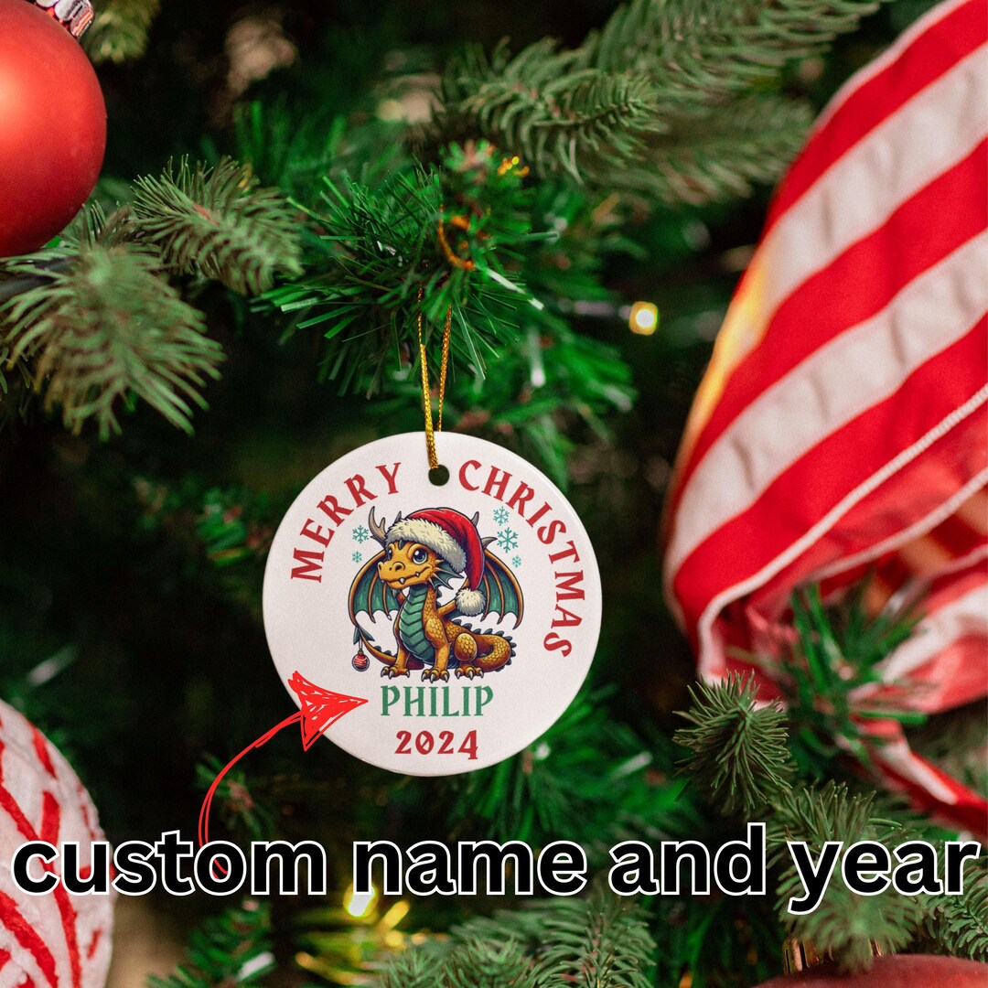 Custom Dragon Ornament Christmas Gift Ceramic Dragon Ornament Kids ...