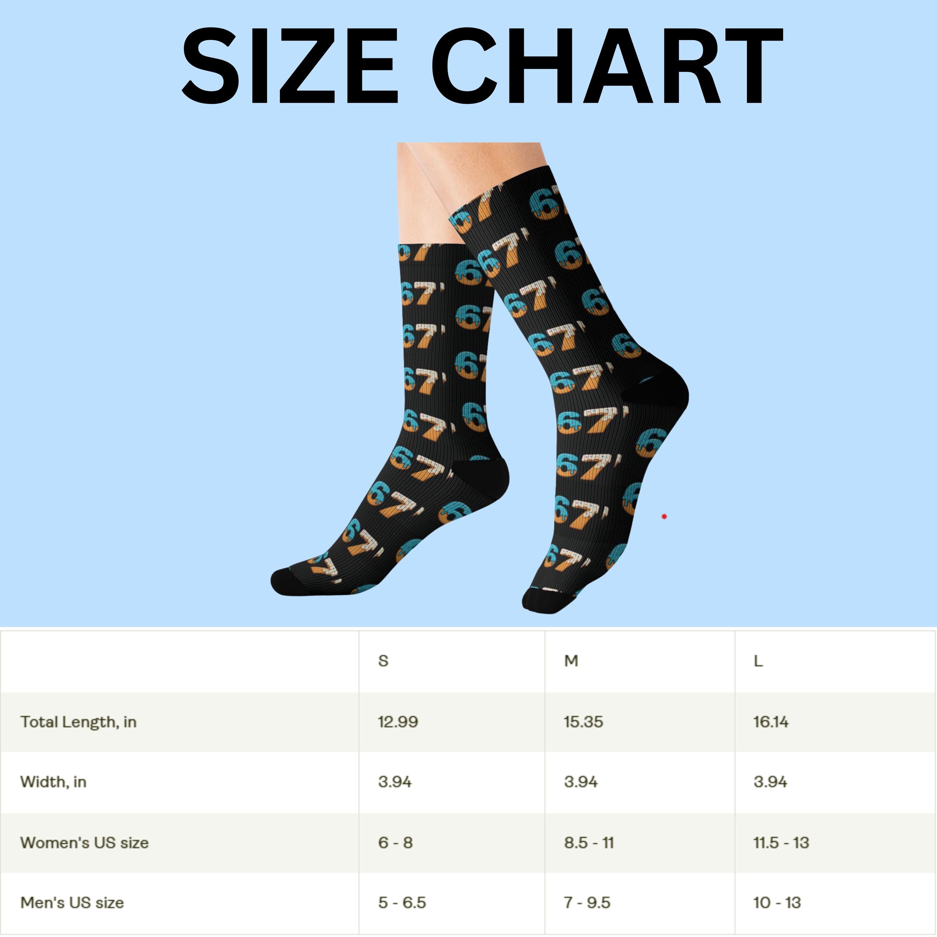 67 Socks Funny 67 Ice Cream Drip Socks Gift Six Seven Meme Funny Mason ...