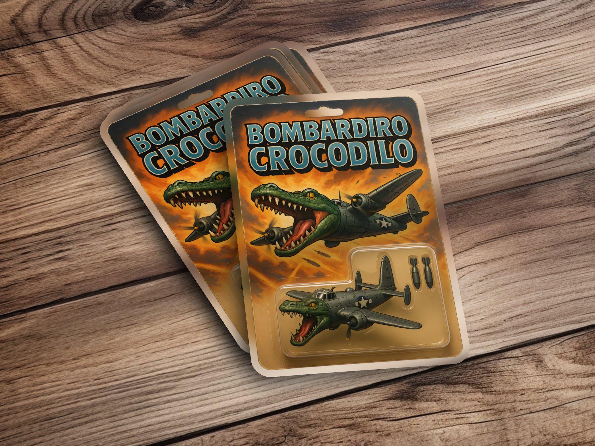 Italian Brainrot PNG Action Figure Download Bombardiro Crocodilo Funny ...