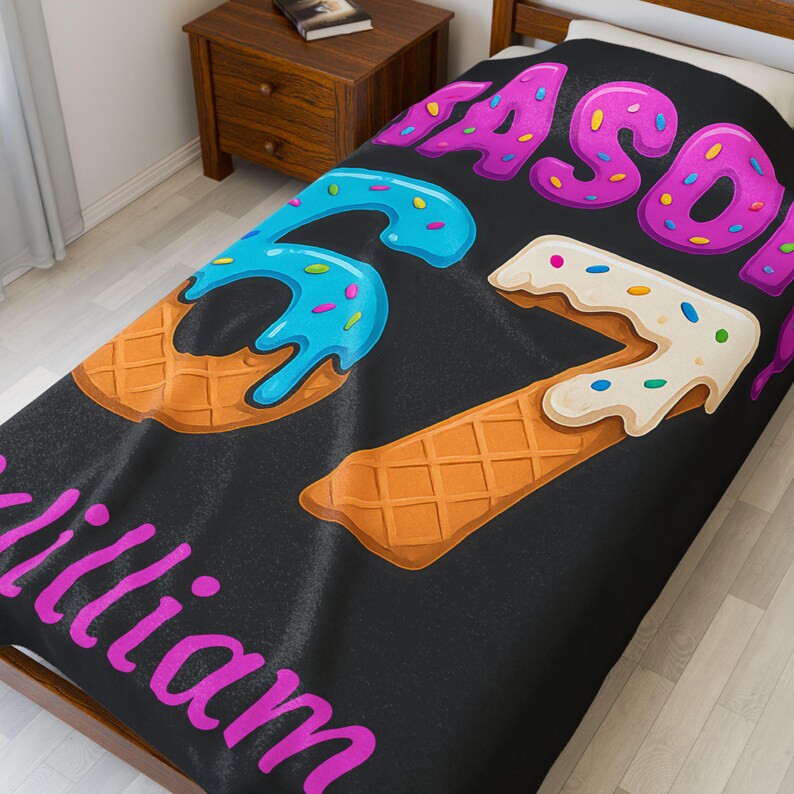 Personalized Mason 67 Blanket Custom Gift Blanket Mason 67 Ice Cream ...