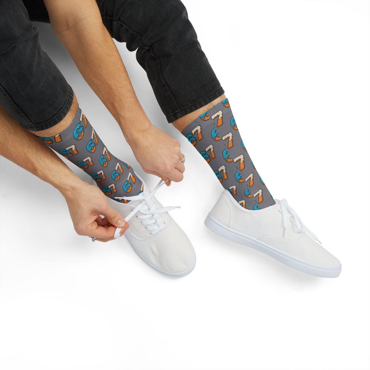 67 Socks Funny 67 Ice Cream Drip Socks Gift Six Seven Meme Funny Mason ...