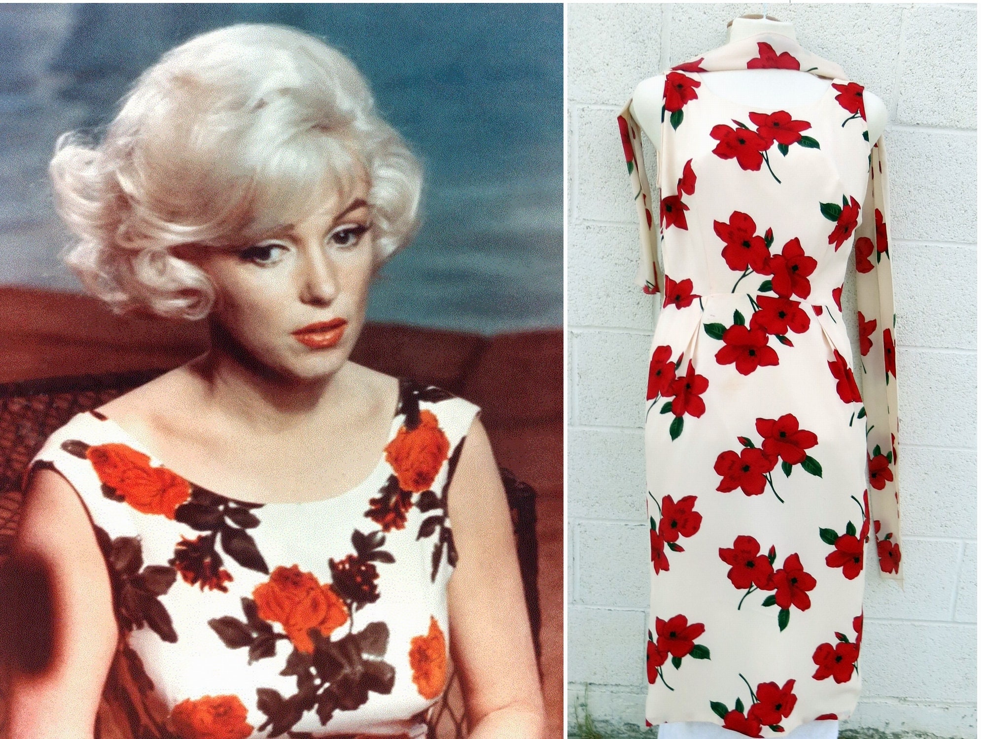 Marilyn Monroe Lookalike Floral Dress From 'something's Got to Give ...