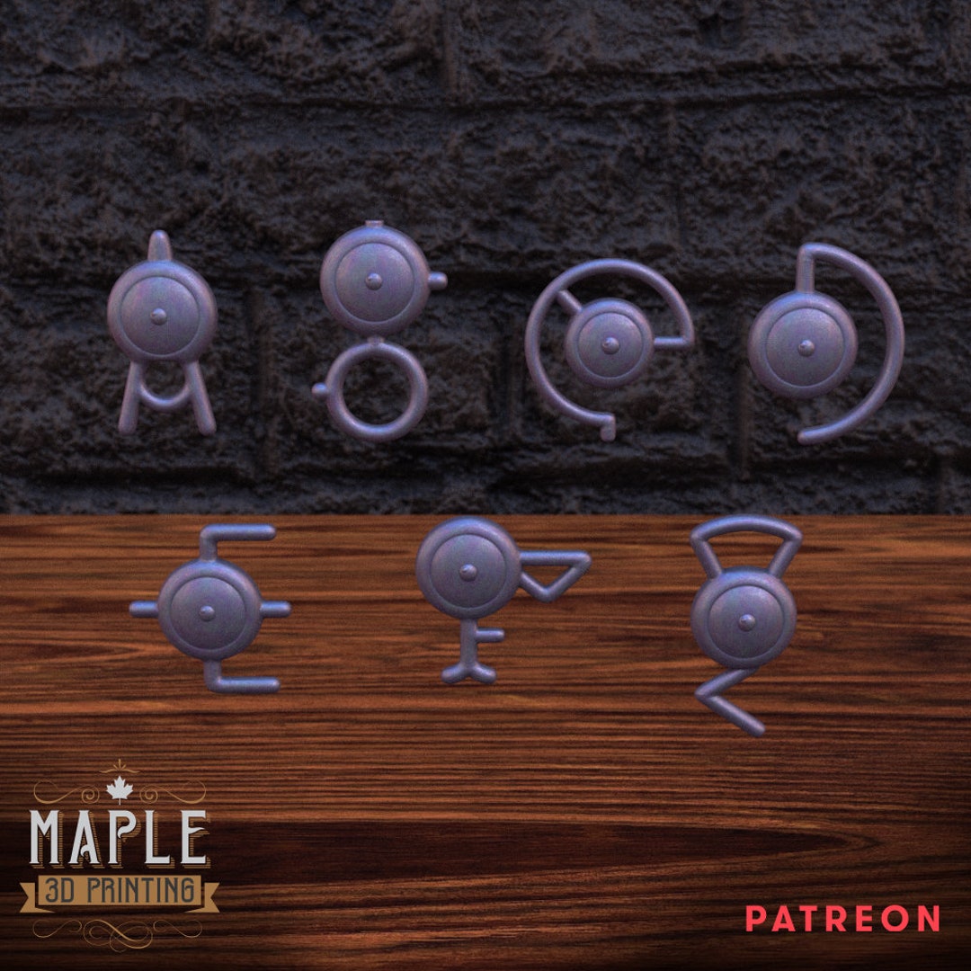 0201. Unown Refrigerator Magnets - Etsy