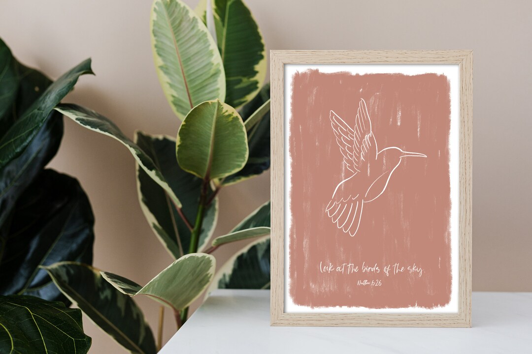 Look at the Birds of the Sky | Do Not Be Anxious | Christian Art ...