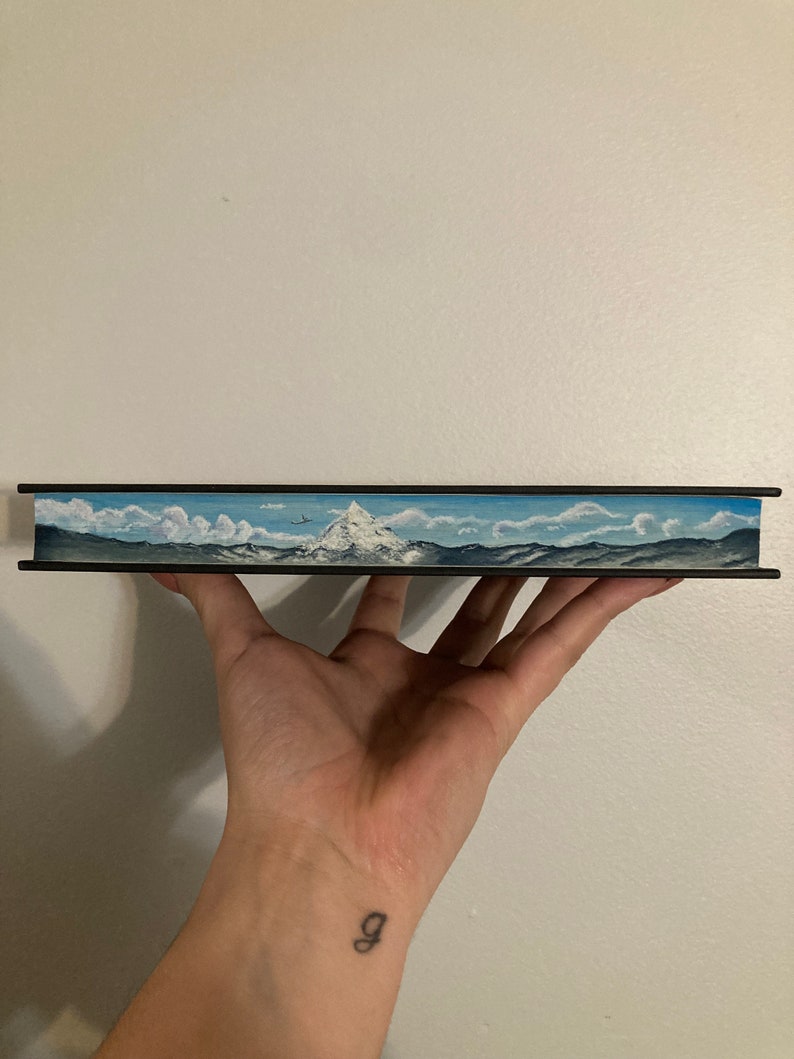 The Hobbit Fore-edge Painting the Shire the Lonely Mountain Lake Town ...