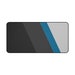 Abstract Gray & Blue Desk Mat: Modern Geometric Office Decor - Etsy