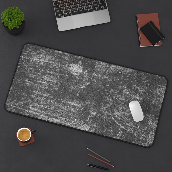 Monochrome Gray Abstract Desk Mat Neutral Gradient Grunge - Etsy