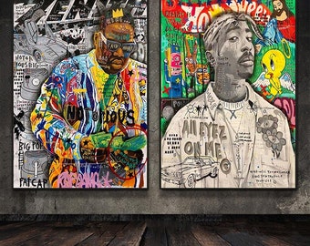 2pac Graffiti Art - Etsy