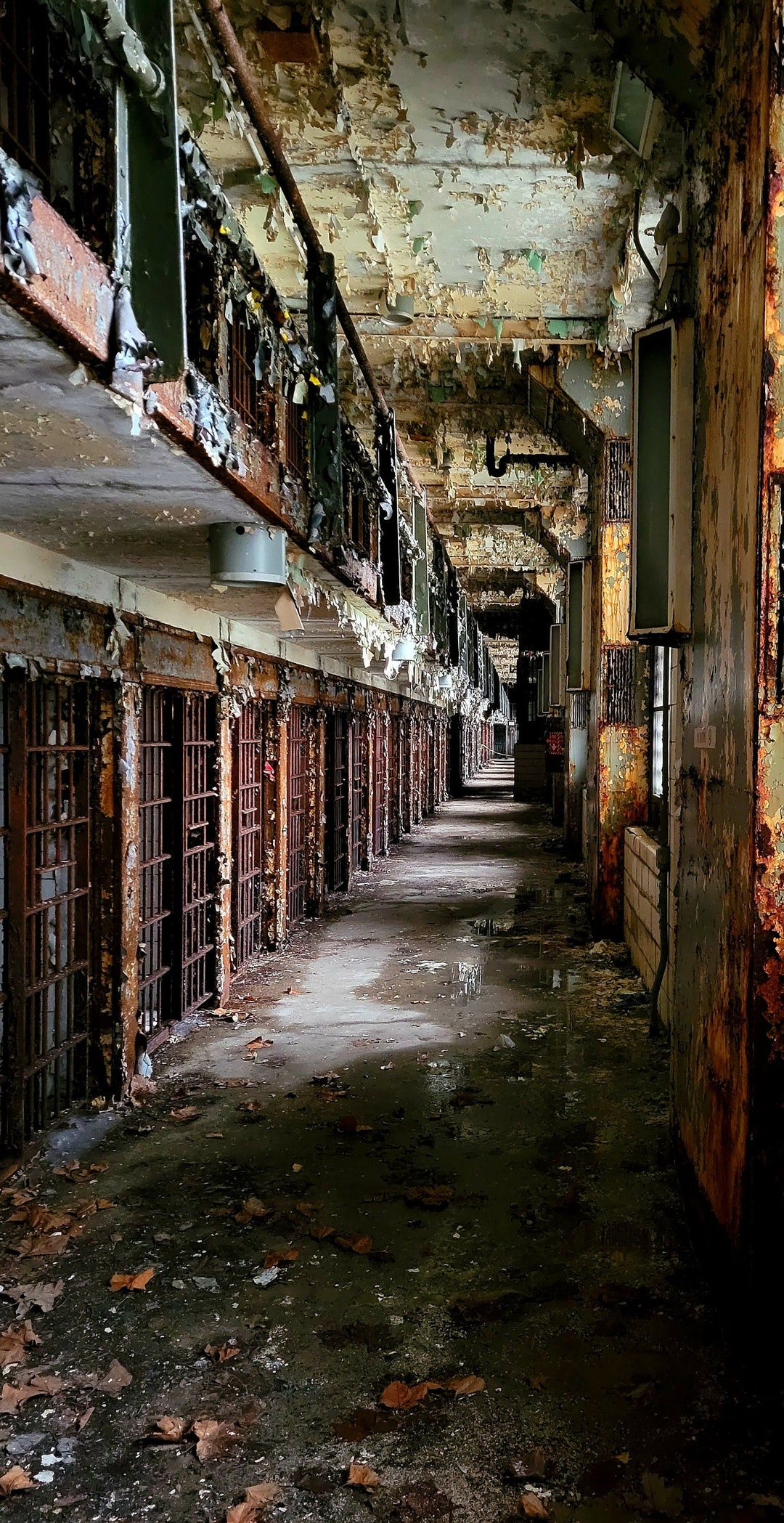 Abandoned Prison Hallway, East Cell @ Old Joliet State Prison Wall Art ...