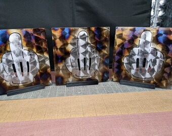 Middle Finger Metal Art - Etsy