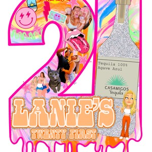 21st Birthday Sign - Customized Shape - Birthday Present - Perfect ...