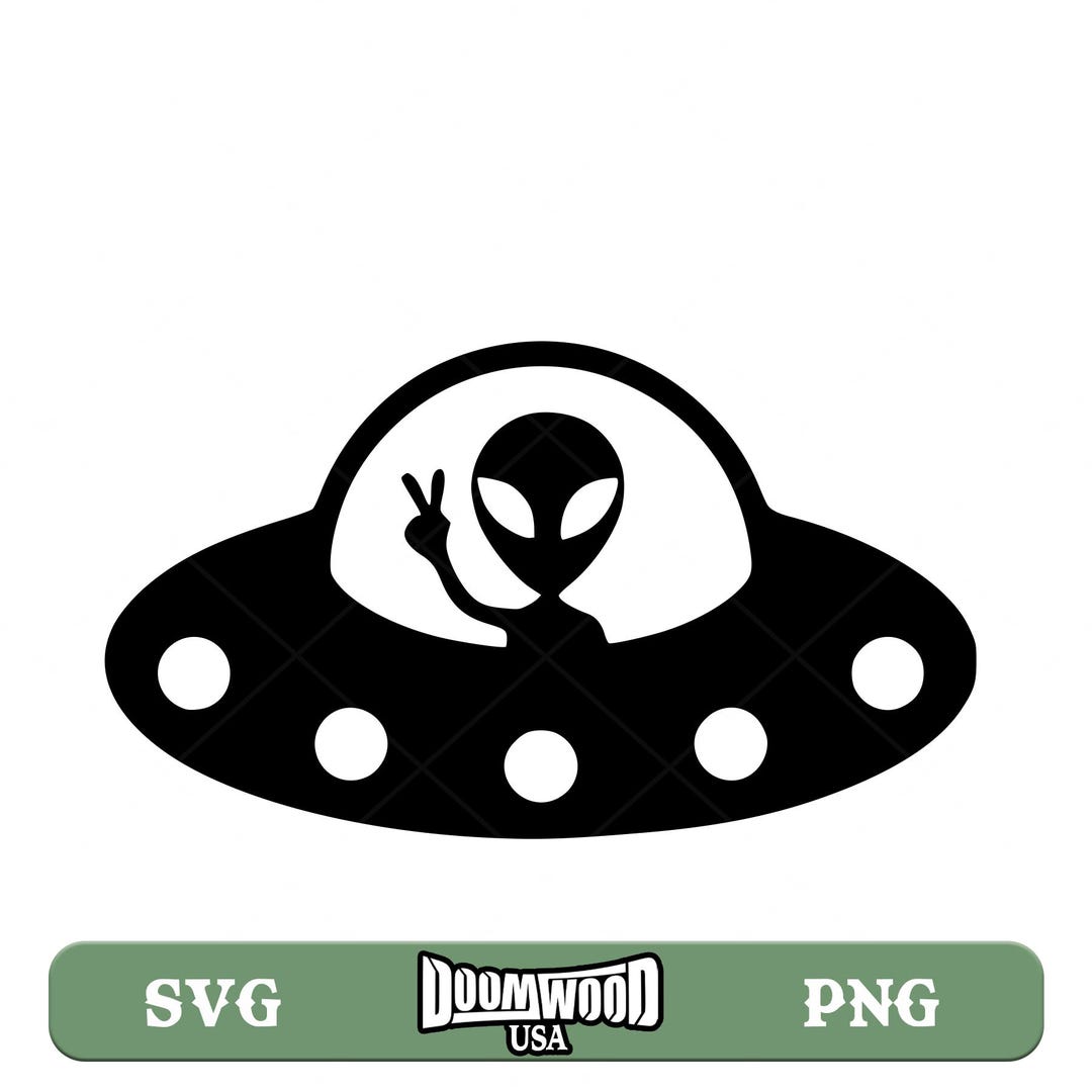 Unidentified Friendly Flying Object SVG PNG - Etsy