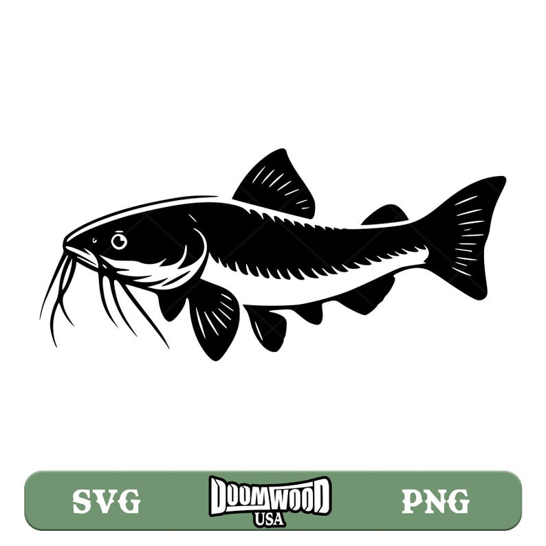 Catfish Long Png Svg Channel Cat Flathead Blue Catfish Svg Fisherman ...