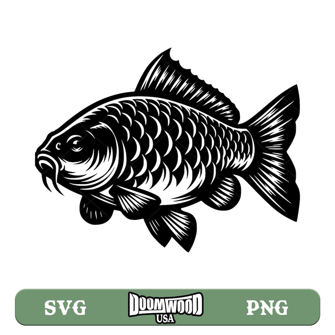 Carp Fish Svg Png Goldfish Grass Carp Svg Koi Fish Svg - Etsy