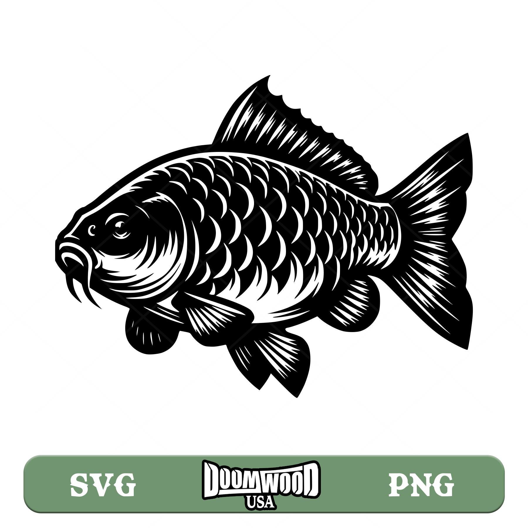 Carp Fish Svg Png Goldfish Grass Carp Svg Koi Fish Svg - Etsy