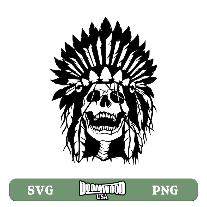 Native Arrowhead Skull Png Svg Native American Arrowhead Headdress Svg ...