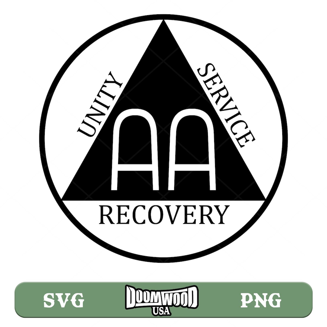 Alcoholics Anonymous Classic Svg Png Unity Service Recovery AA Svg - Etsy