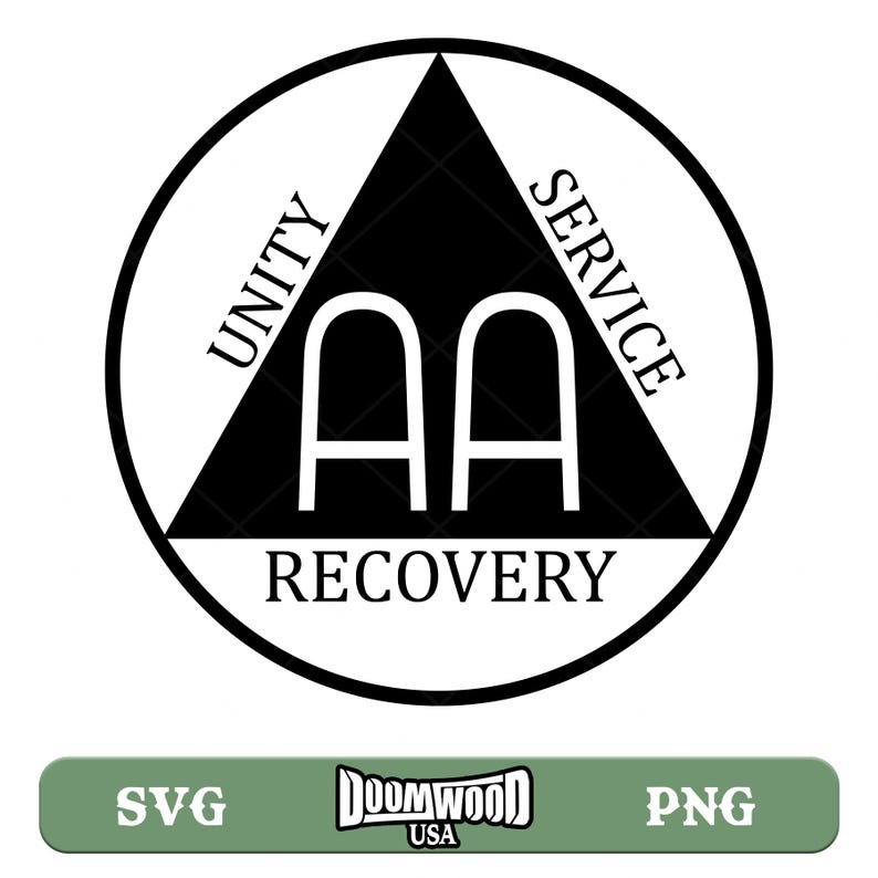 Alcoholics Anonymous Classic Svg Png Unity Service Recovery AA Svg - Etsy