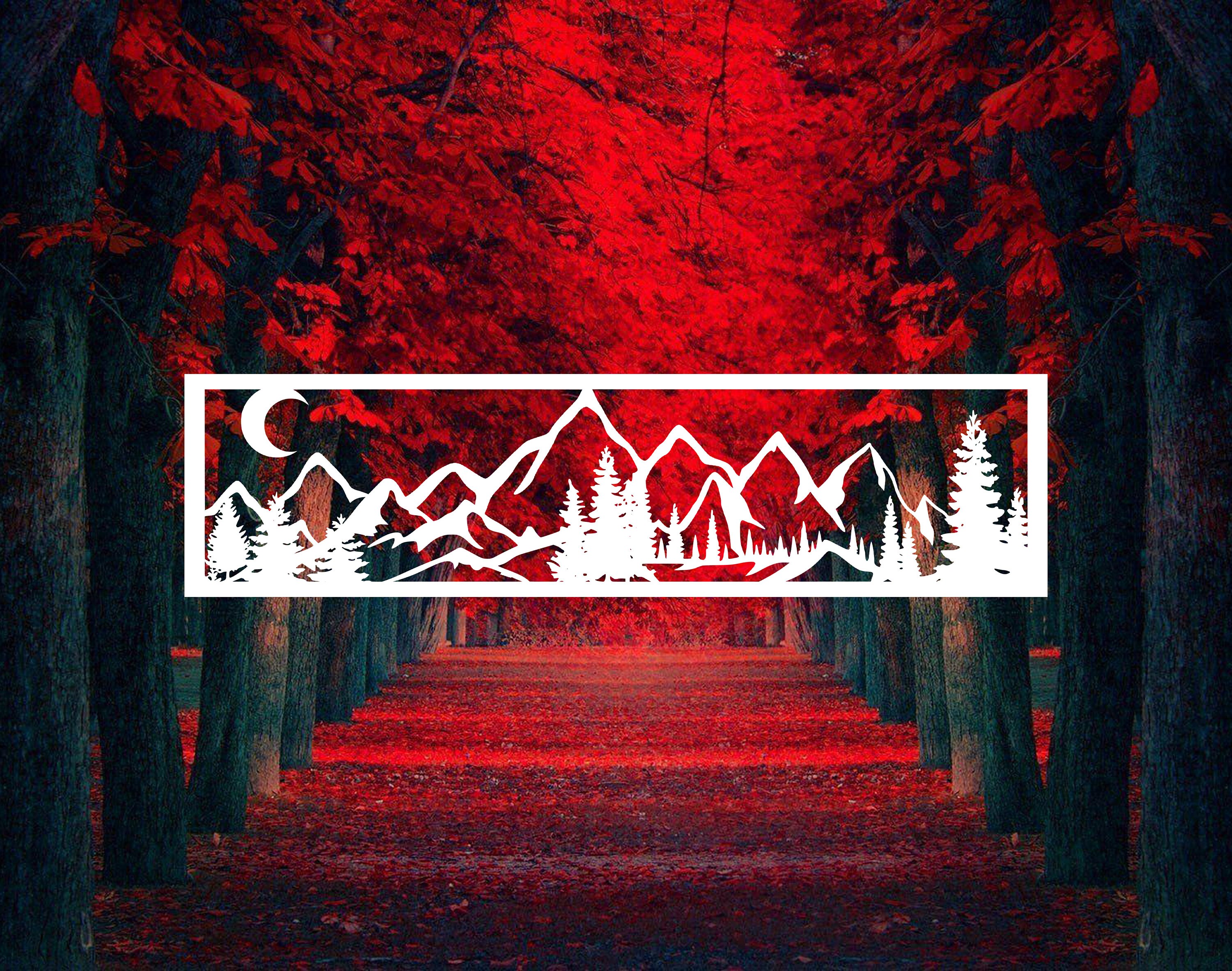 Mountain Range DXF SVG PNG - Etsy