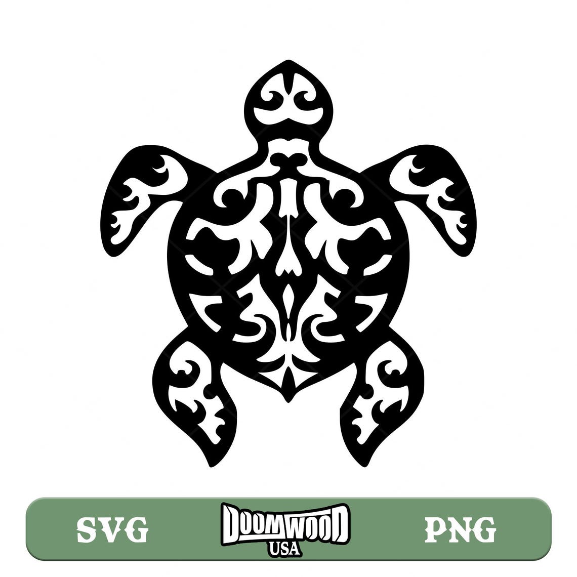 Tribal Turtle Svg Png - Etsy