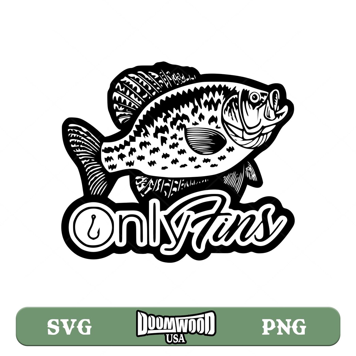 Onlyfins Crappie Svg Png Fishing Fisherman Fish Svg - Etsy