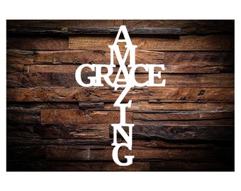 Amazing Grace Cross - Etsy