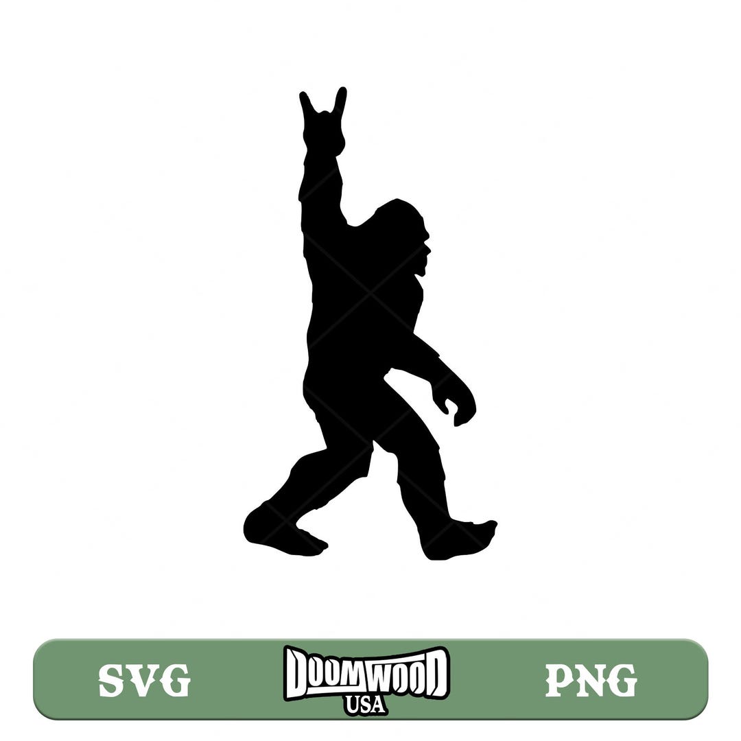 Rock on Sasquatch Svg Png Bigfoot Yeti Svg - Etsy
