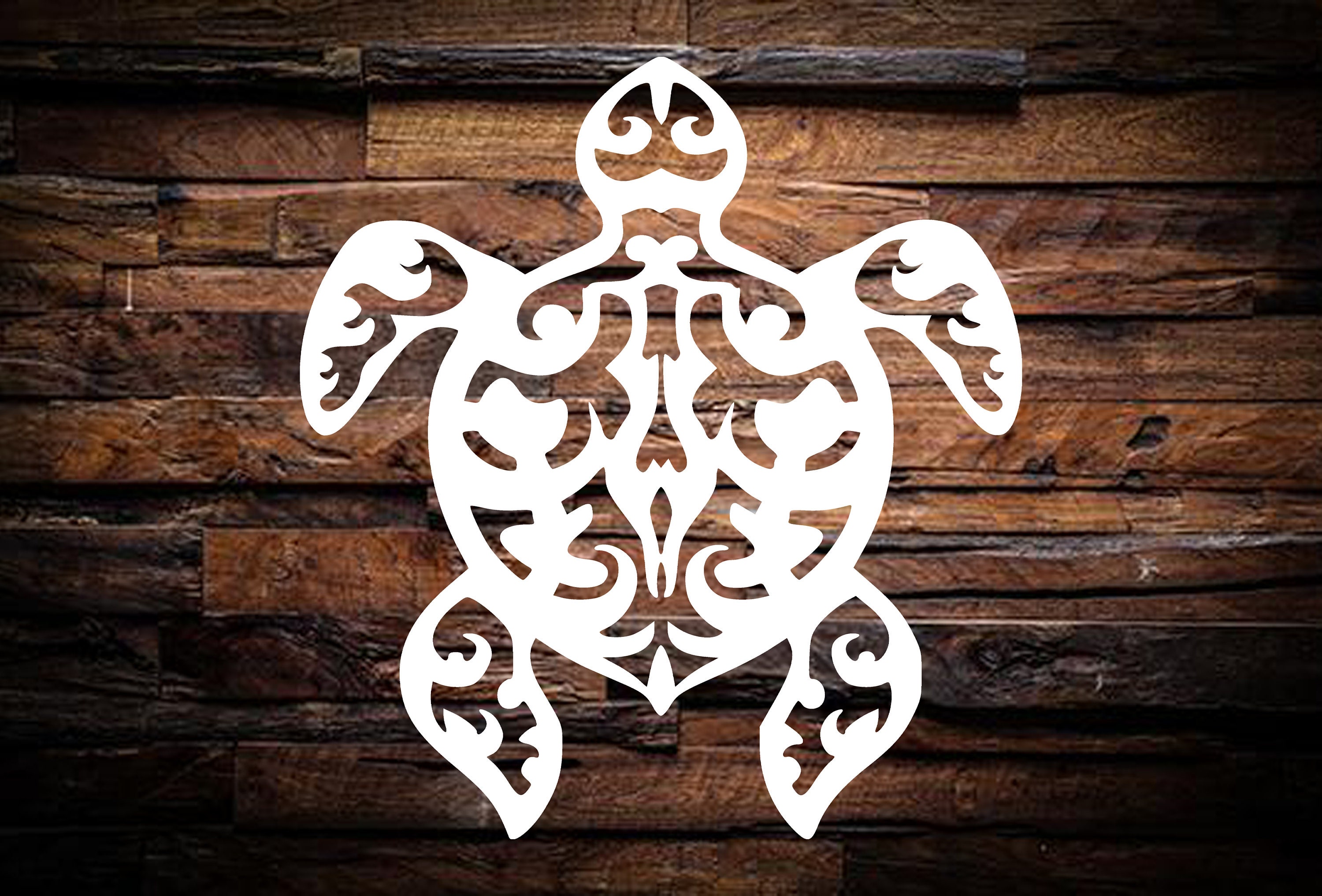 Tribal Turtle DXF SVG - Etsy