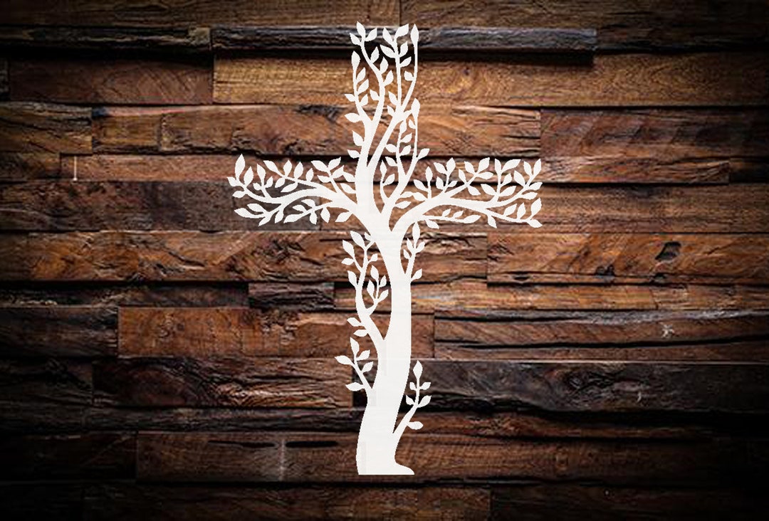 Tree Cross DXF SVG - Etsy