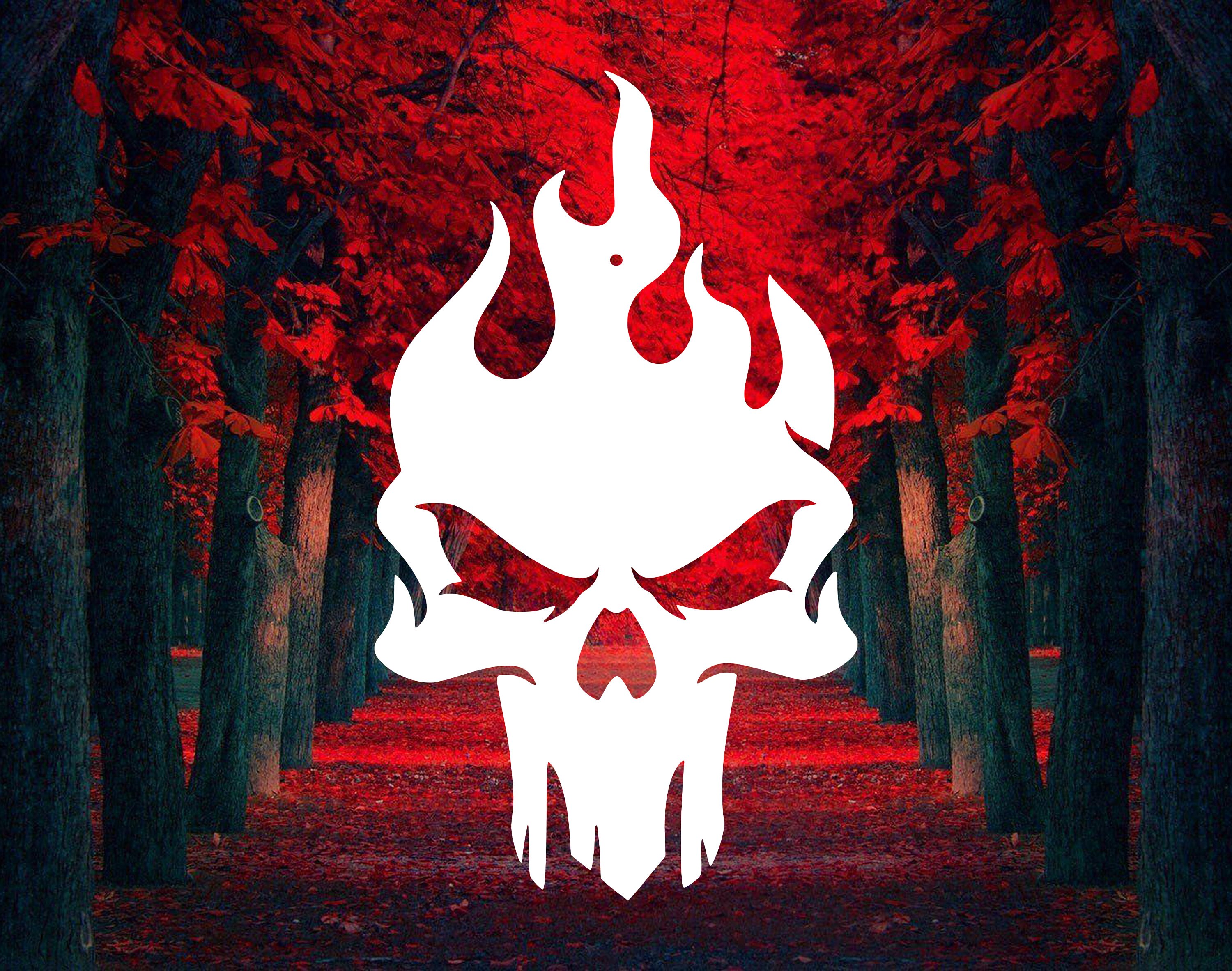 Flame Skull SVG DXF PNG - Etsy