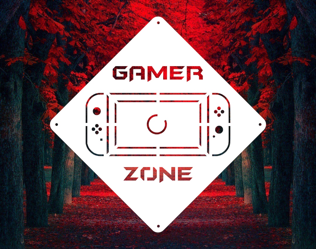 Gamer Zone Sign DXF SVG PNG - Etsy