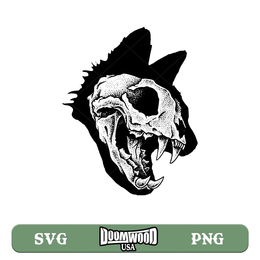 Cat Skull Svg Png Animal Skull Svg - Etsy