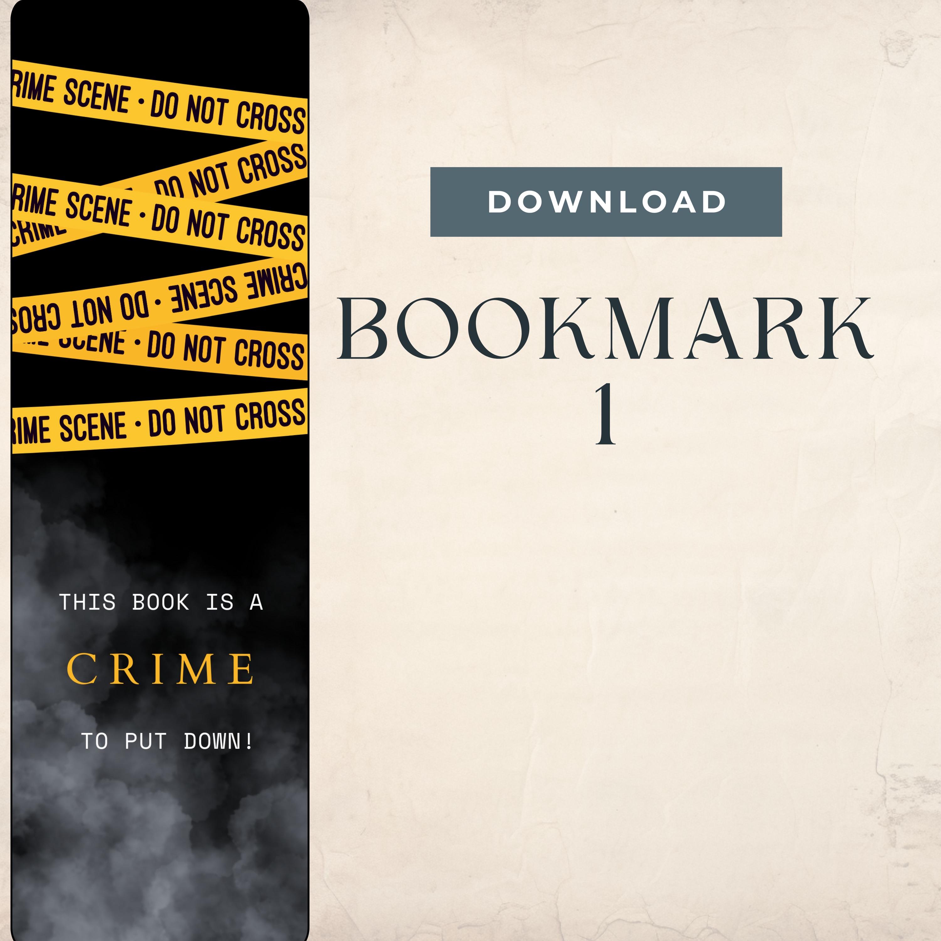 4 Crime Thriller Printable Bookmarks - Etsy