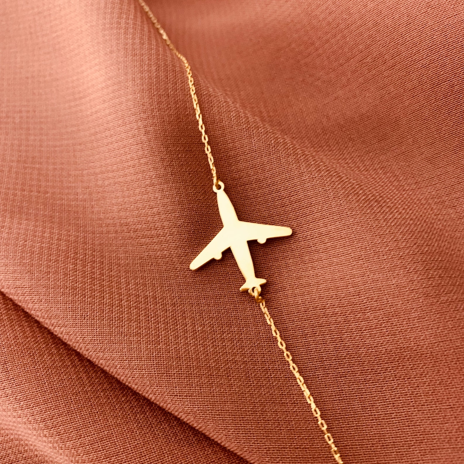 Airplane Necklace, Plane Necklace, Airplane Necklace for Women, Travel ...